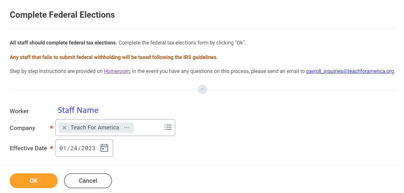 Payroll Tax Resources: Elections - Federal & State - TFA Homeroom