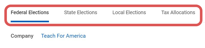 Payroll Tax Resources: Elections - Federal & State - TFA Homeroom